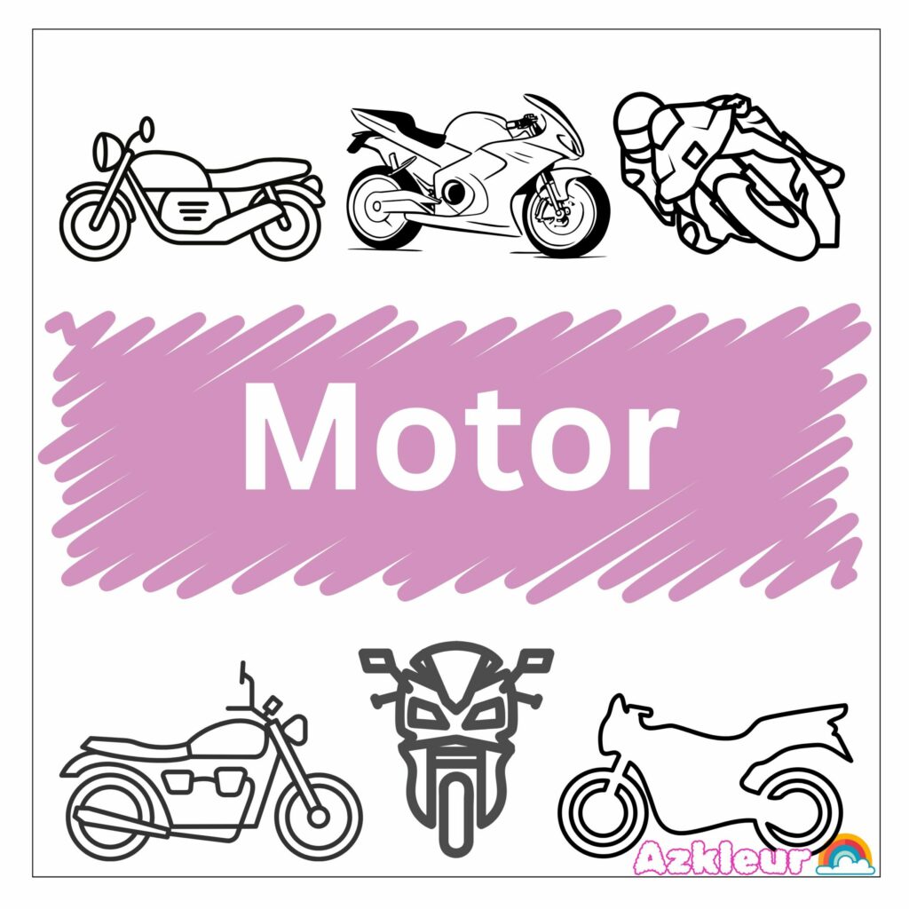 Free Motorcycle Coloring Pages - 20 Printable Sheets for Kids