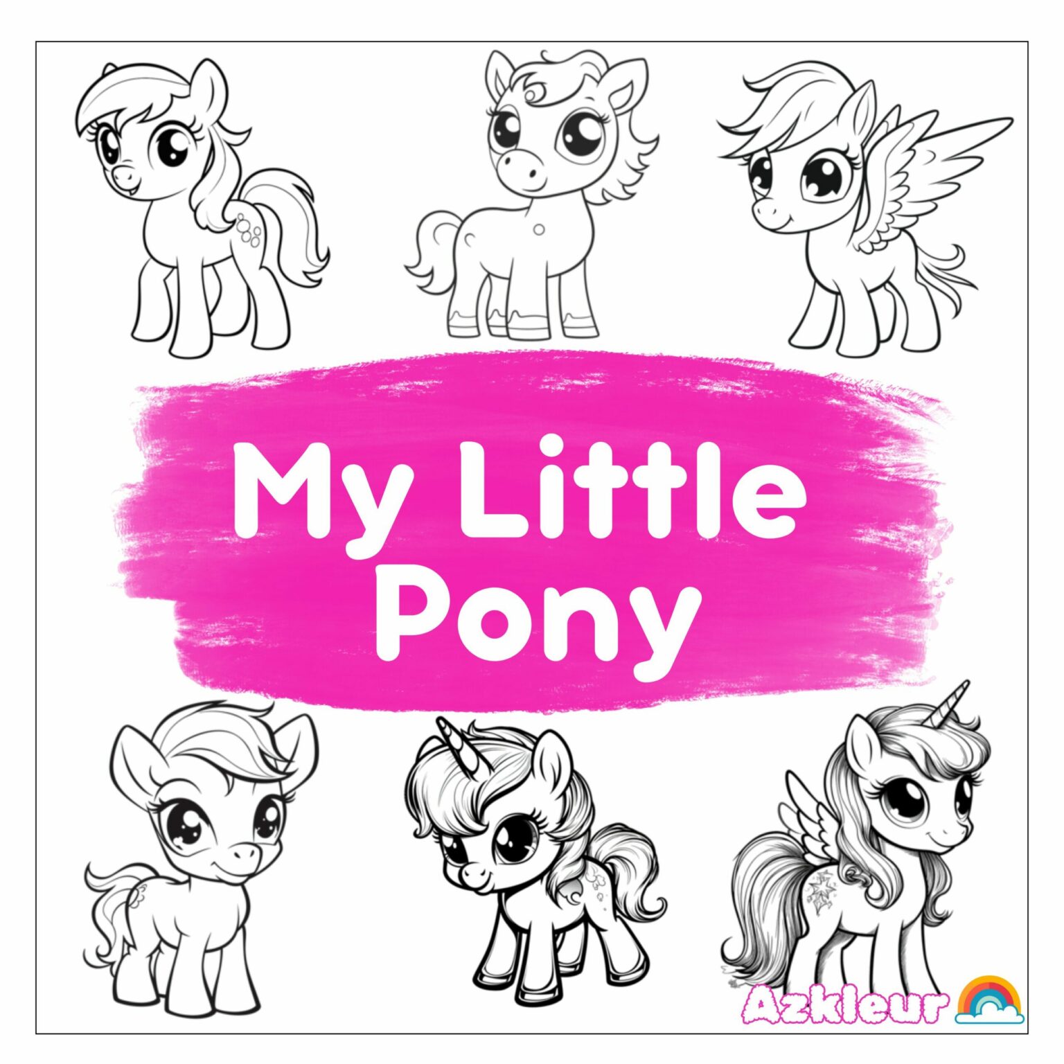 Gratis My Little Pony página para colorear 40 imprimibles PDF