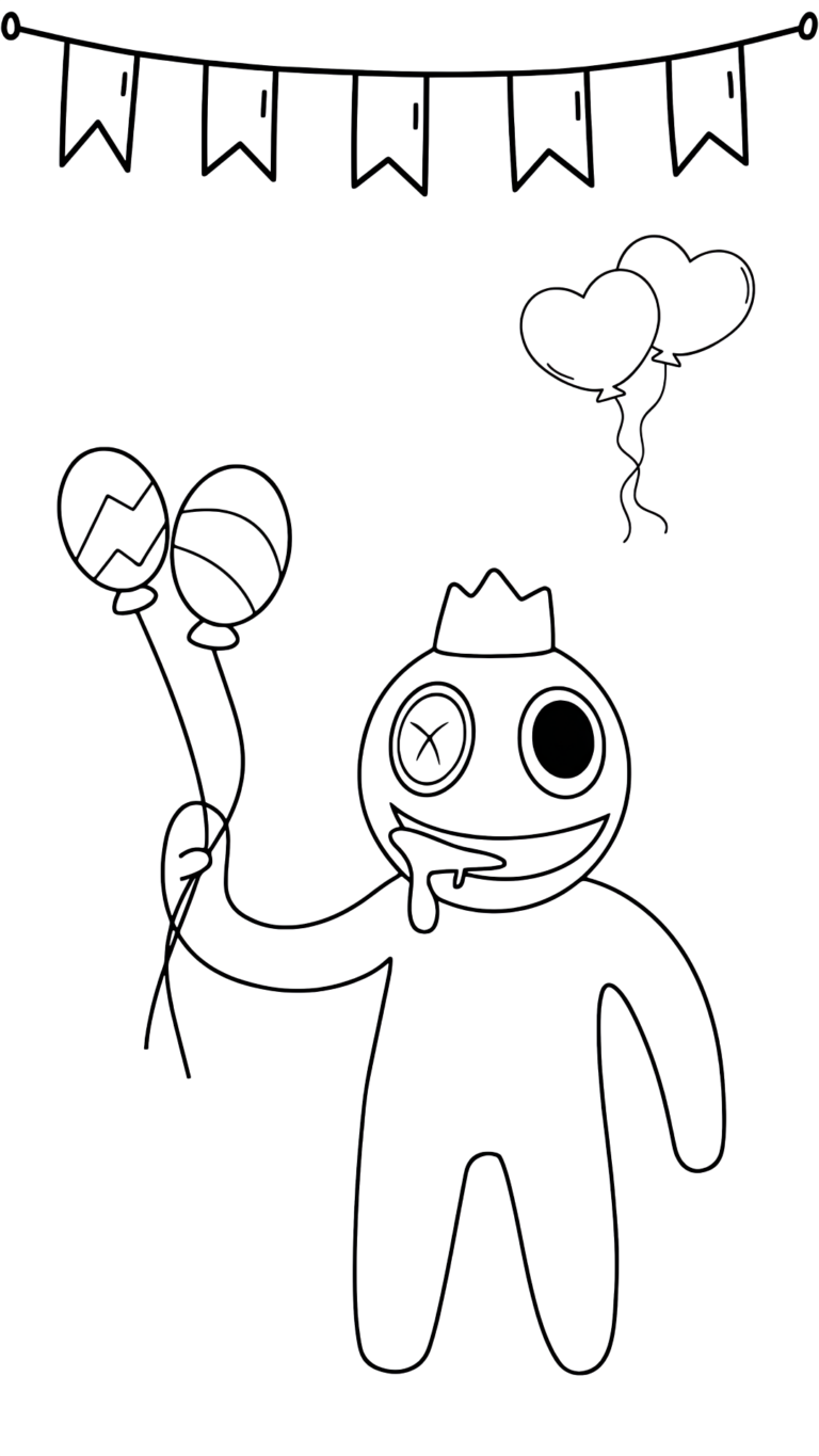 Free 21 Rainbow Friends Coloring Pages - Printable Sheets for Kids