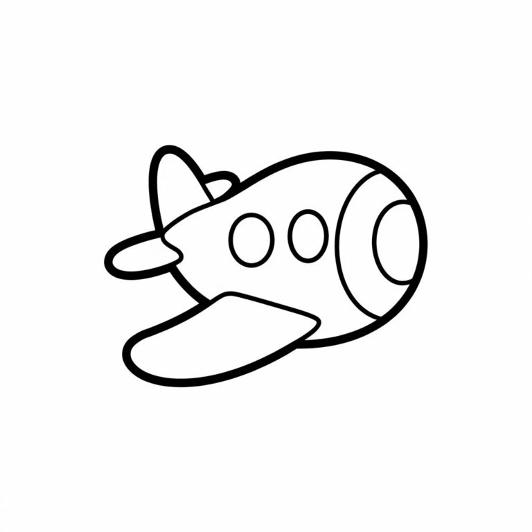 Free Printable Airplane Coloring Pages – 20 Colorful Images to Download ...