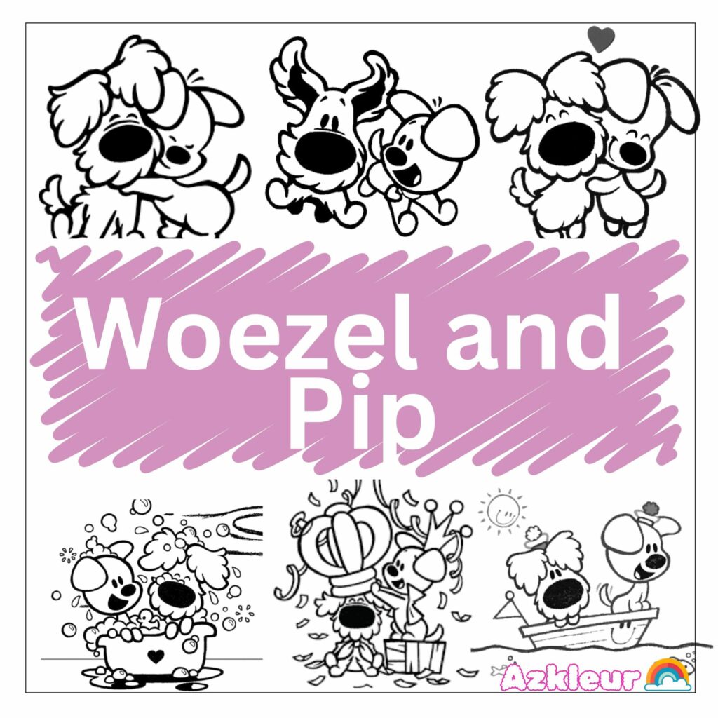 Borduren Woezel En Pip Kleurplaten Voor Kinderen Kleurplaten