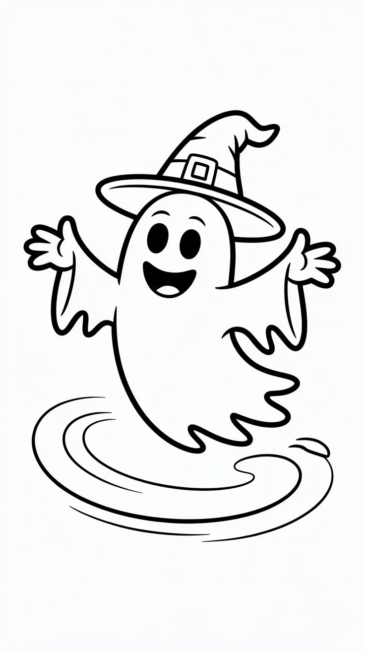 TOP 40+ Kleurplaat Spook Gratis downloaden 2025