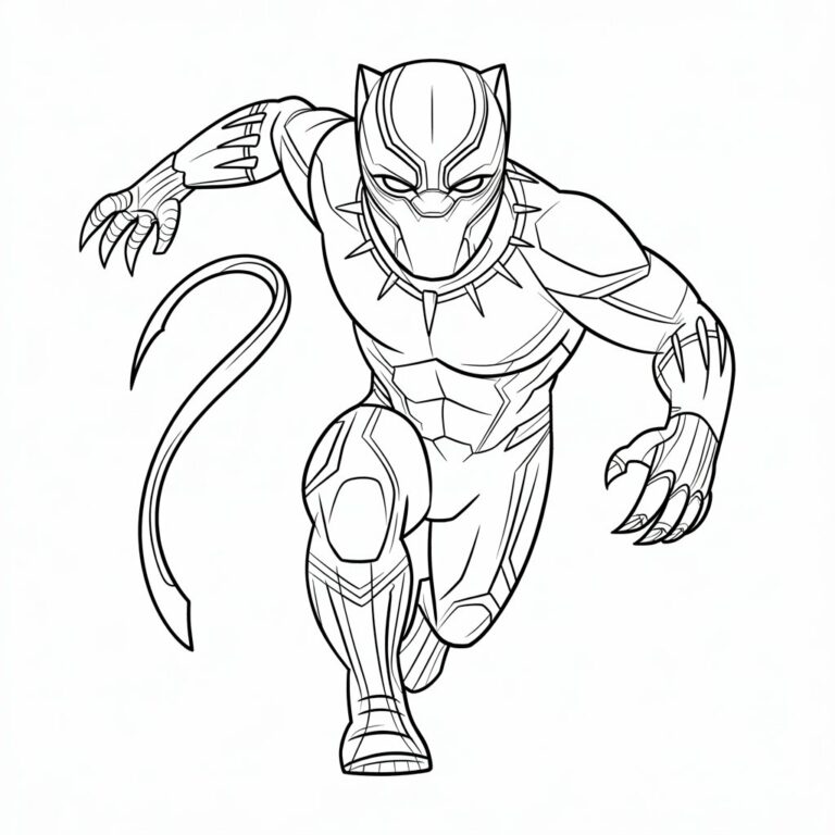 30+ Coloriage Panthère Gratuit à Imprimer