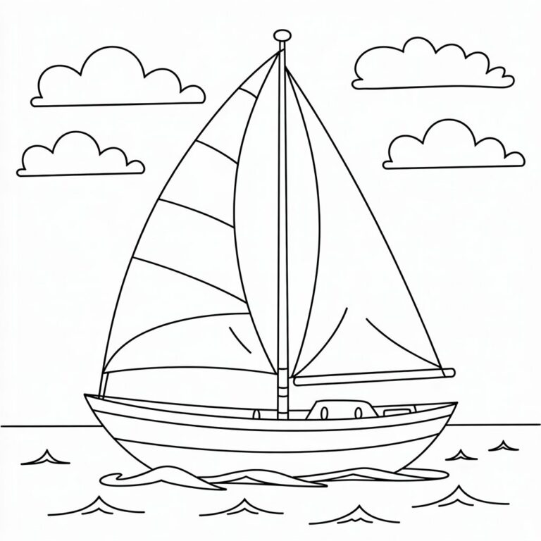 29+ Kleurplaat Boot om Gratis te Printen