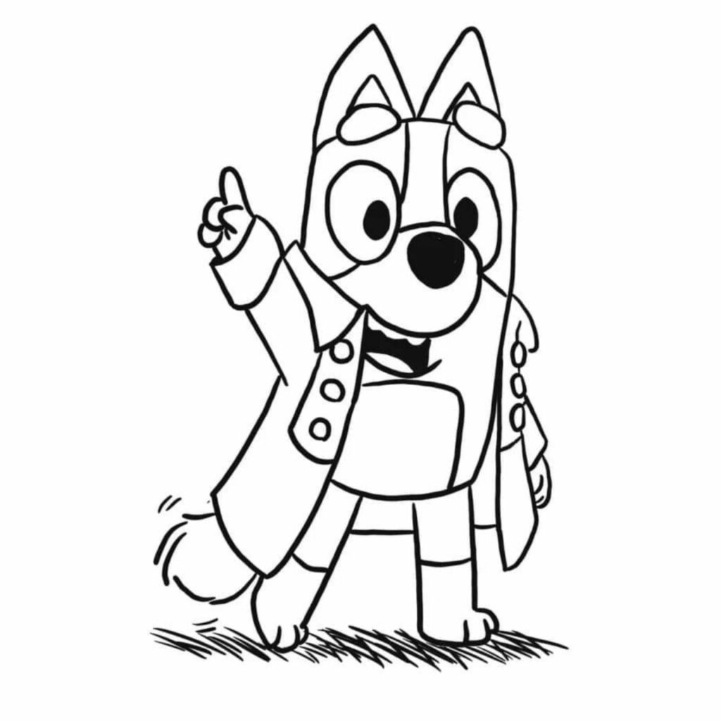 Bluey Ausmalbilder - 12 kostenlose Ausmalbilder zum Ausdrucken als PDF