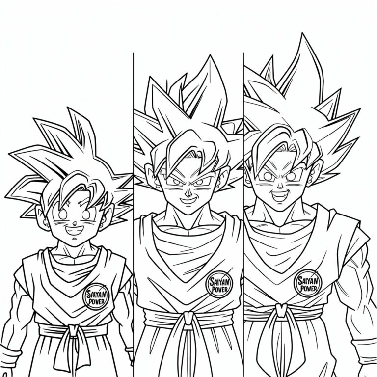 dragon ball z goku coloring pages printable - AZkleur