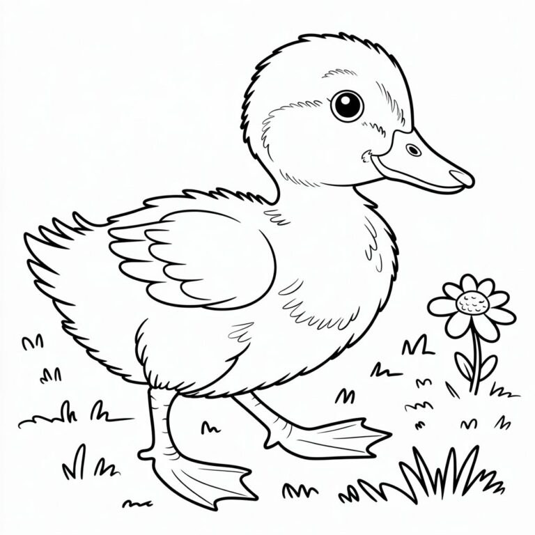Pág. para colorear pato – 37 imprimibles – Descarga gratis