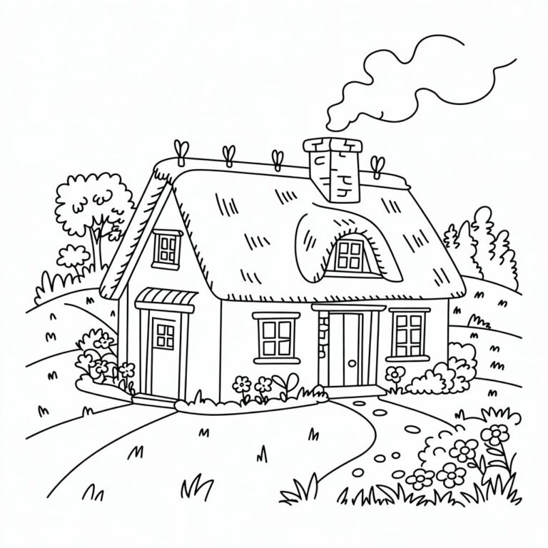 36 Free Printable House Coloring Pages - Download PDF for Kids