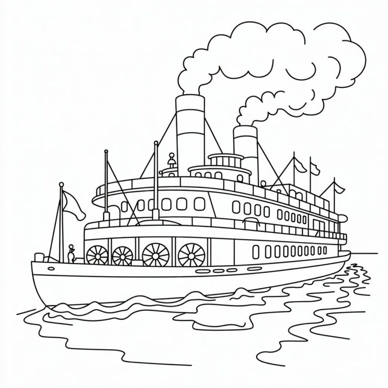 29+ Kleurplaat Boot om Gratis te Printen