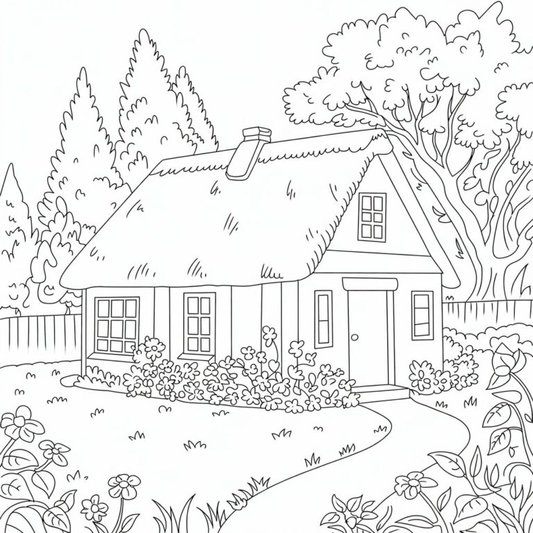 36 Free Printable House Coloring Pages - Download PDF for Kids