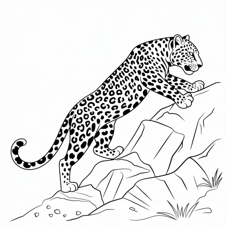 28 gratis kleurplaten panter - printbaar en PDF