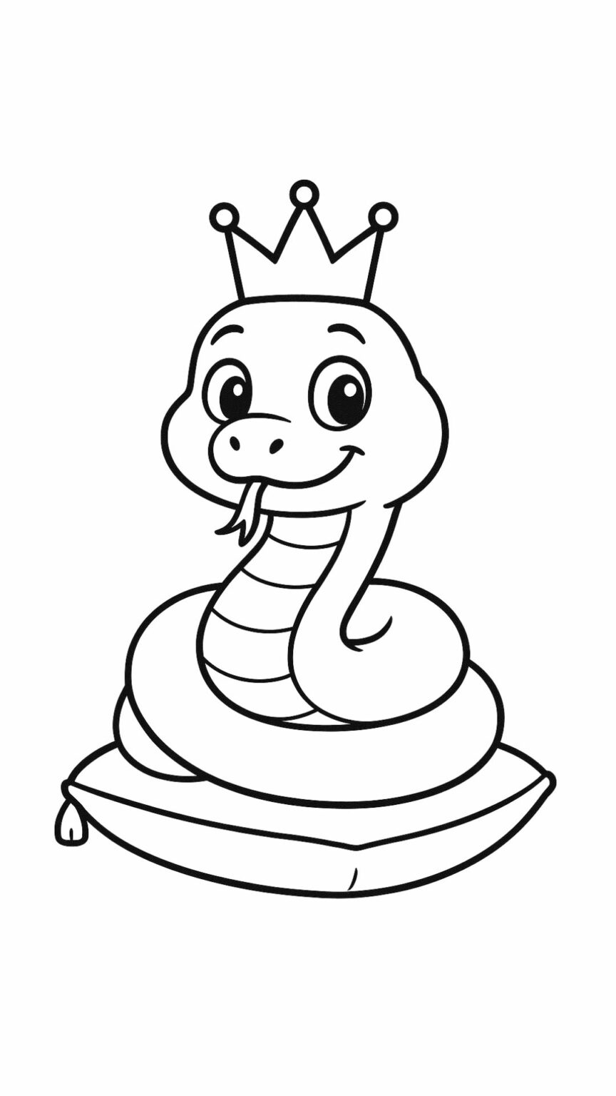 Página para colorear serpiente – 18 láminas – Descarga PDF