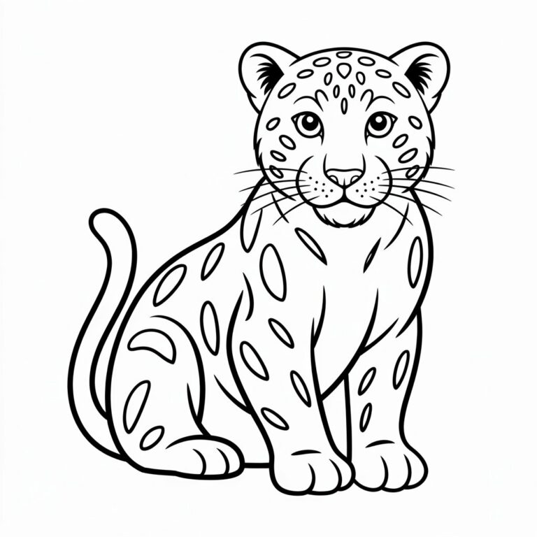 Pantera da colorare: 28 pagine PDF gratuite da stampare