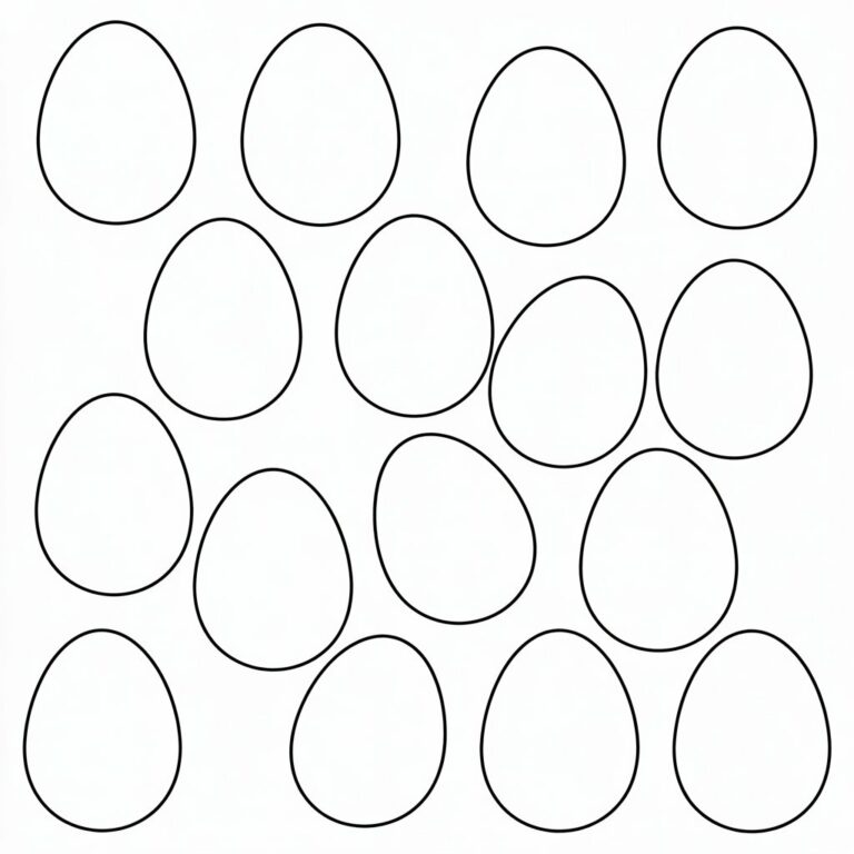 Gratis Paasei kleurplaat - 44 kleurplaten, PDF