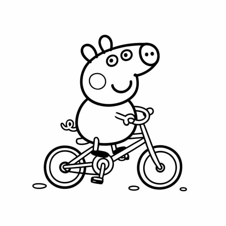 Free 20 Pig Coloring Pages - Printable PDF for Kids