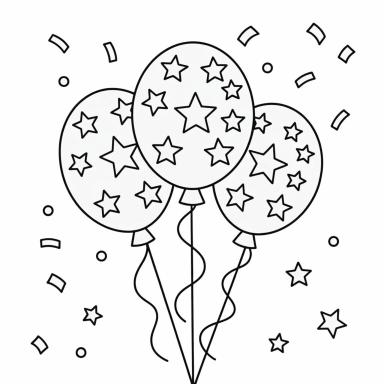 Coloriage Ballon – 25 pages gratuites à colorier, imprimables et PDF