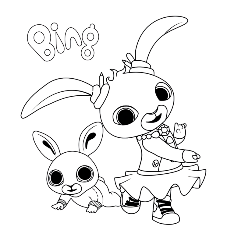 Bing da colorare: 25 Pagine da colorare Printable Free - PDF da scaricare