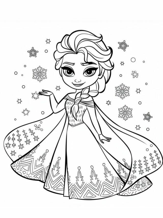 Free Printable Elsa Coloring Pages – 51 Pages for Download (PDF)