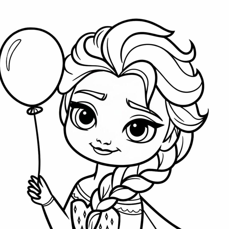 Free Printable Elsa Coloring Pages – 51 Pages for Download (PDF)