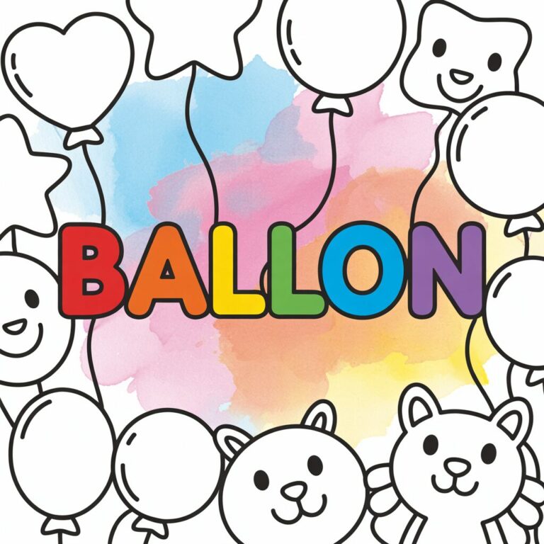 Coloriage Ballon – 25 pages gratuites à colorier, imprimables et PDF