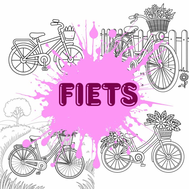 Fiets Kleurplaat: 28 Leuke Kleurplaten om Gratis te Printen