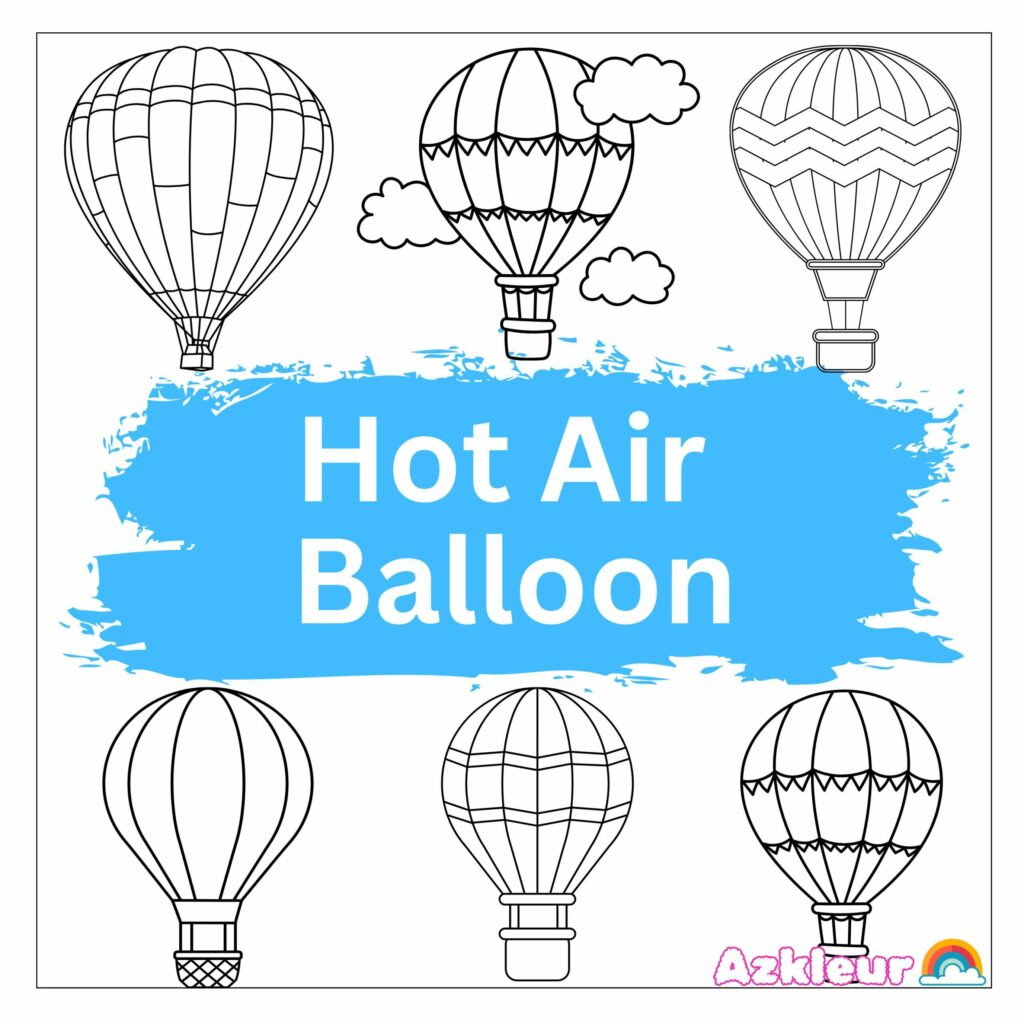 21 Free Hot Air Balloon Coloring Pages to Download