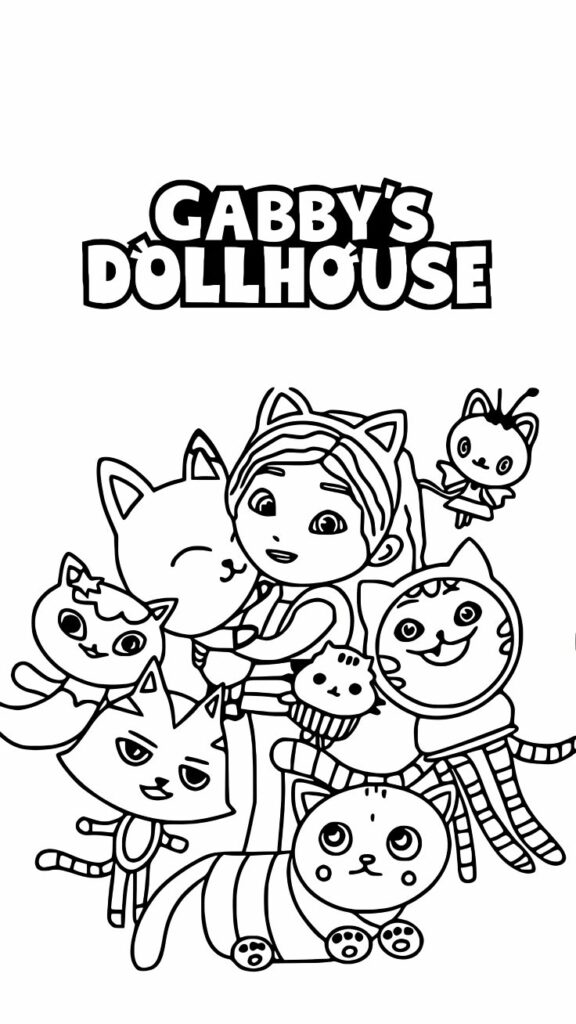 Coloriage Gabby Chat - 29 pages à imprimer, téléchargement PDF gratuit