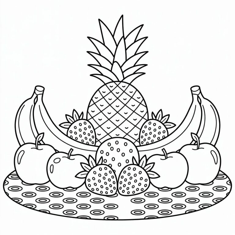 TOP 28+ Fruit Kleurplaat Gratis te Printen 2025