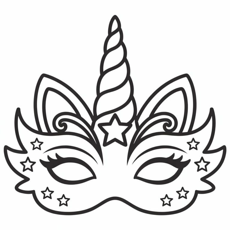 Kleurplaat Masker: 15 PDF-bestanden om te downloaden