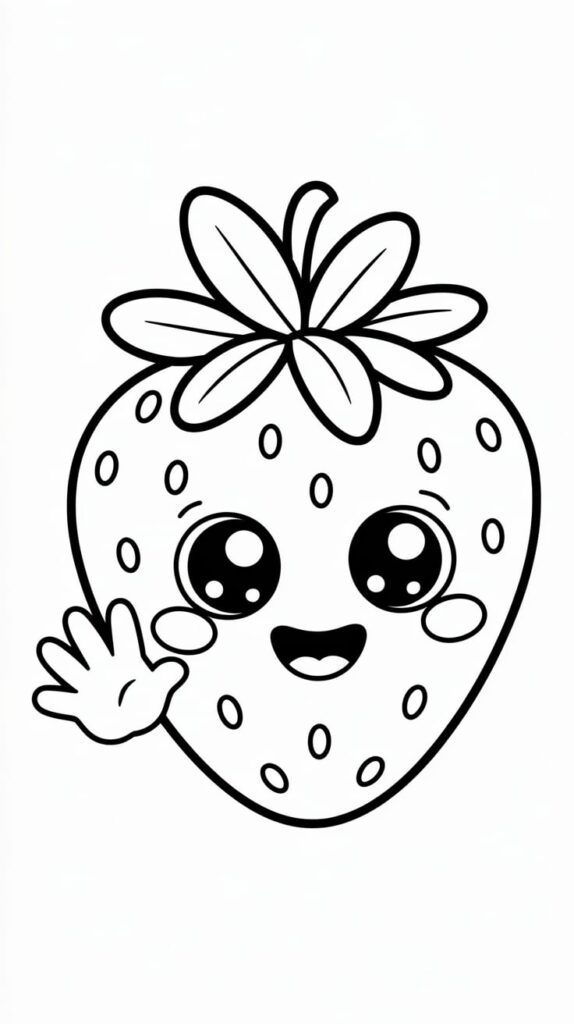 fruit basket coloring page - AZkleur