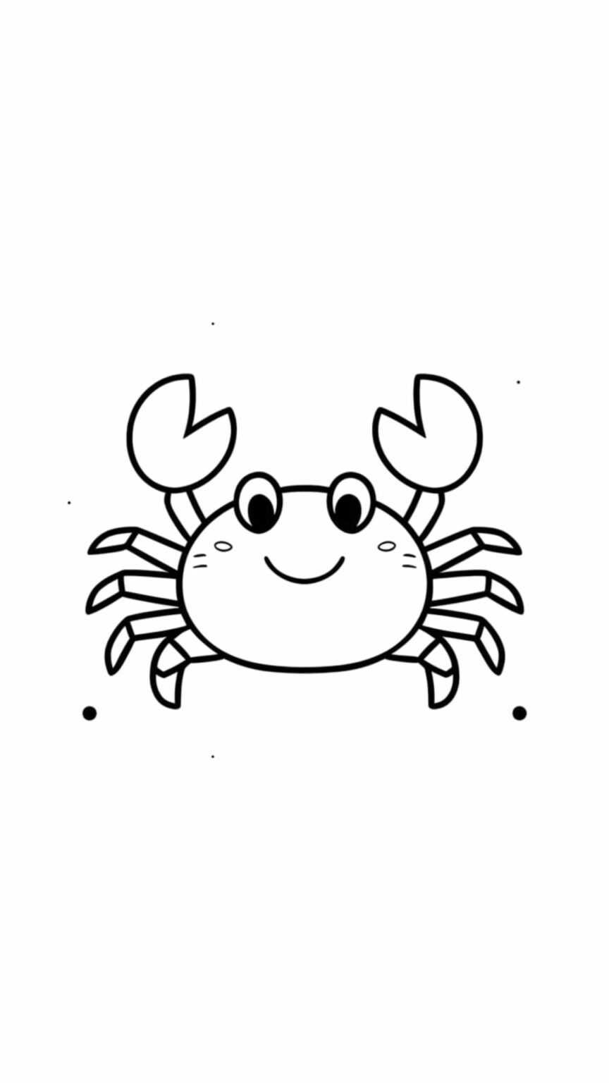 Kleurplaat Krab - 19 printbare pagina's voor kinderen - Gratis PDF