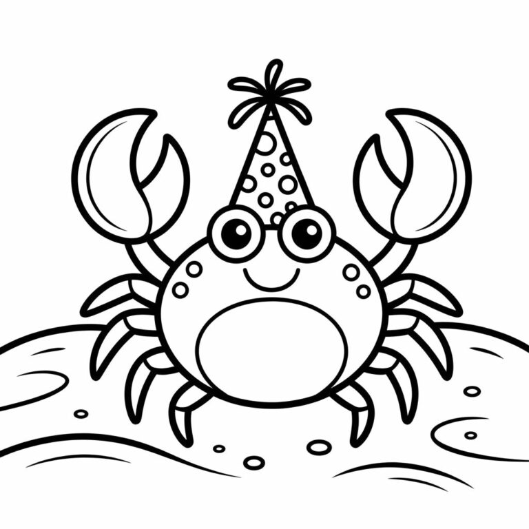 Kleurplaat Krab - 13 printbare pagina's voor kinderen - Gratis PDF
