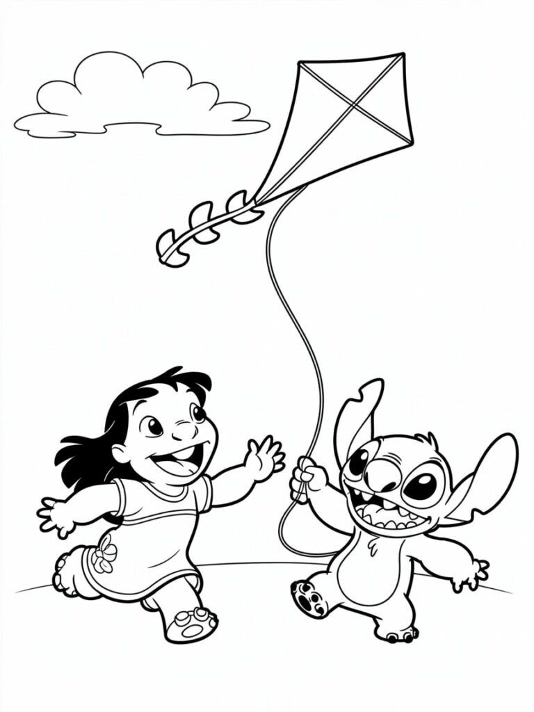 65 Free Stitch Coloring Pages - Printable PDF Download for Kids
