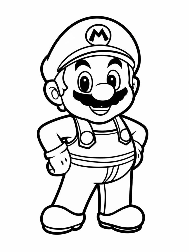 76 Mario Coloring Pages - Free Printable PDF Collection for Kids