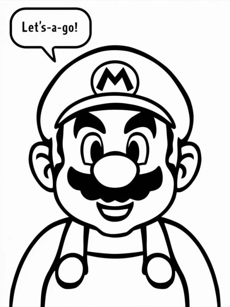 76 Mario Coloring Pages - Free Printable PDF Collection for Kids