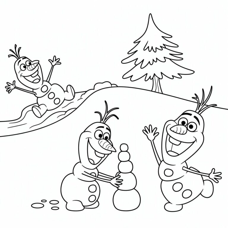 Olaf - Página para colorear: 21 dibujos imprimibles gratis