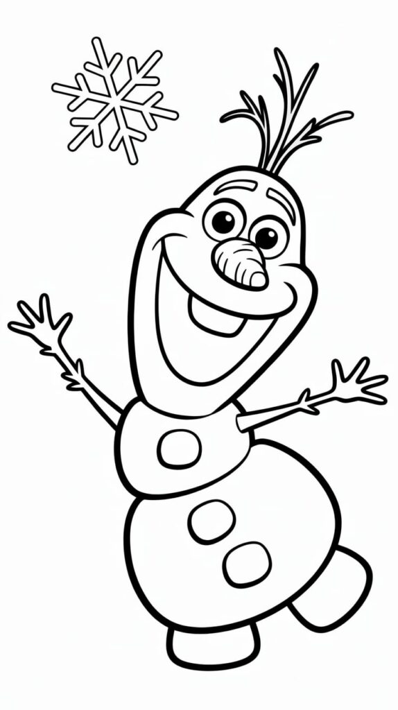 Free 21 Olaf Coloring Pages Printable PDF Download for Kids