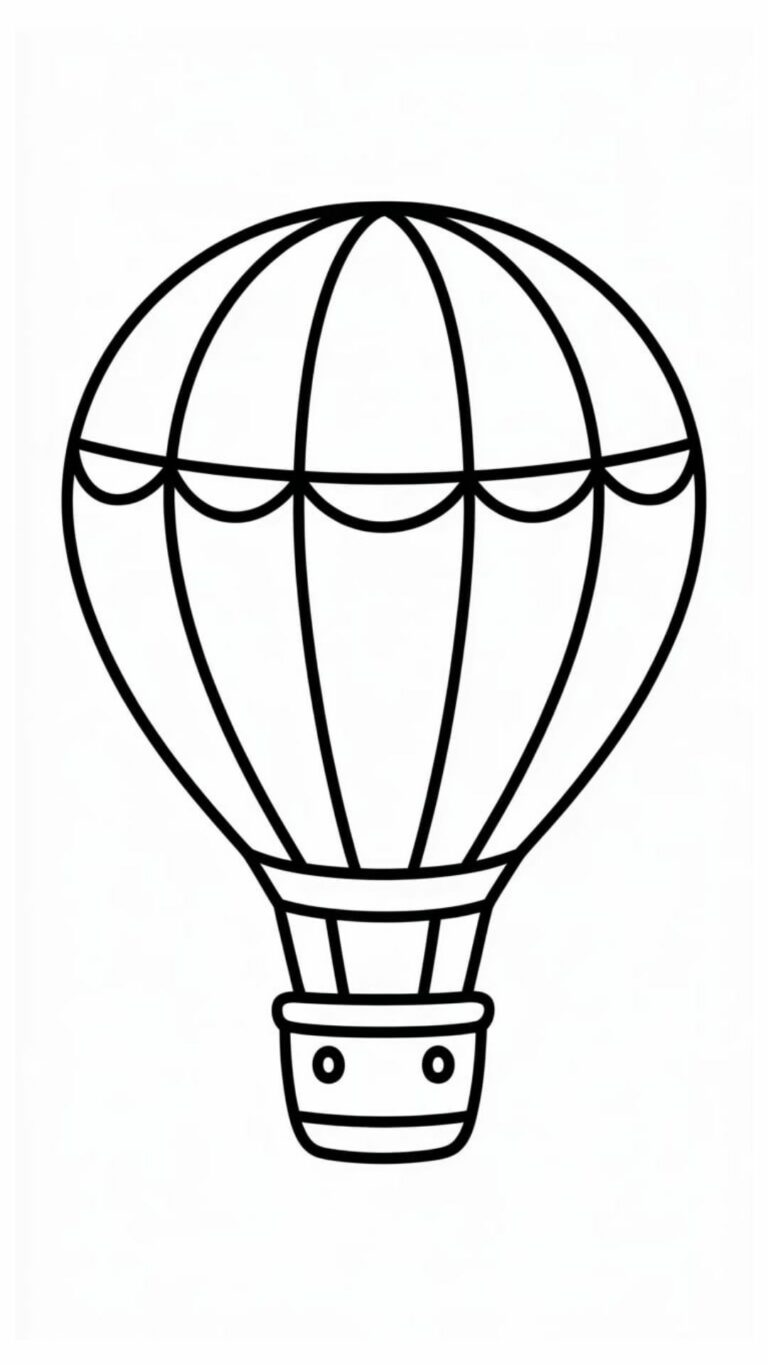 Free 21 Hot Air Balloon Coloring Pages - Printable PDFs for Kids