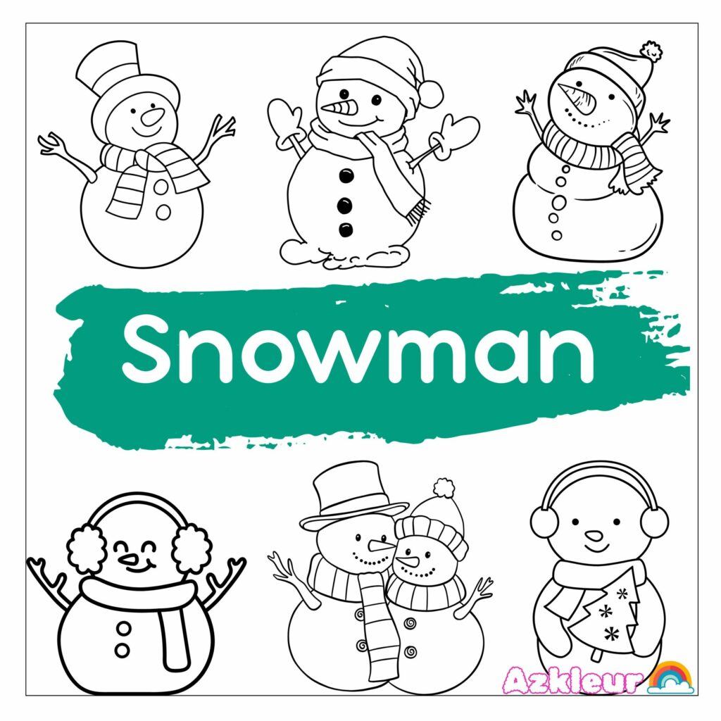 31 Free Printable Snowman Coloring Pages for Kids