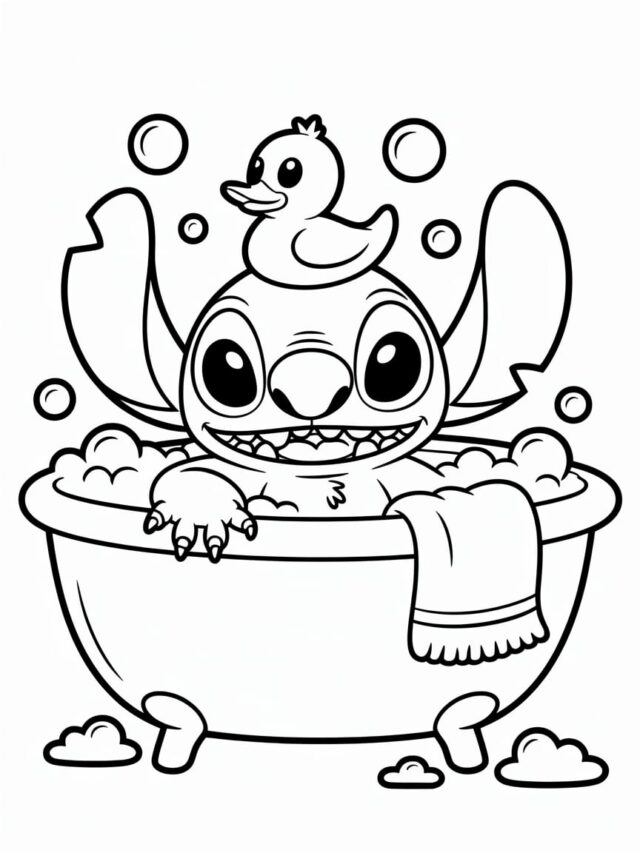 60+ Stitch Coloring Pages free download for kids