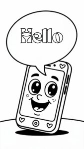 Kleurplaat Telefoon - 20 Gratis Printbare Kleurplaten voor Kinderen