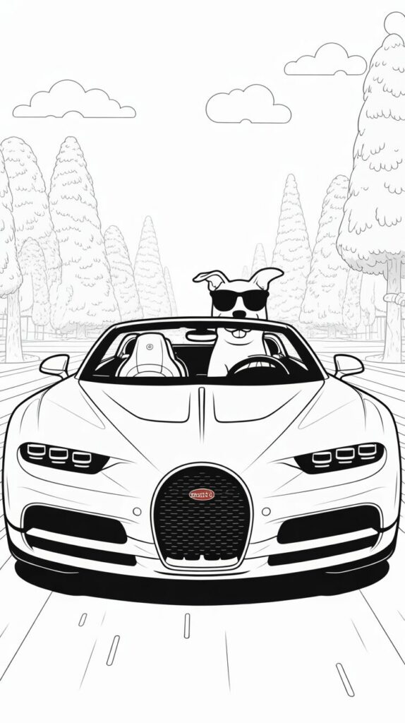 Kostenlose Bugatti Ausmalbilder – 16 ausdruckbare Malvorlagen zum ...