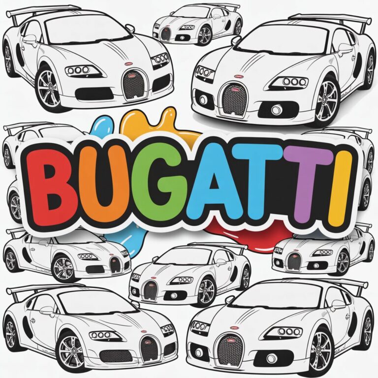 Kostenlose Bugatti Ausmalbilder – 16 ausdruckbare Malvorlagen zum ...