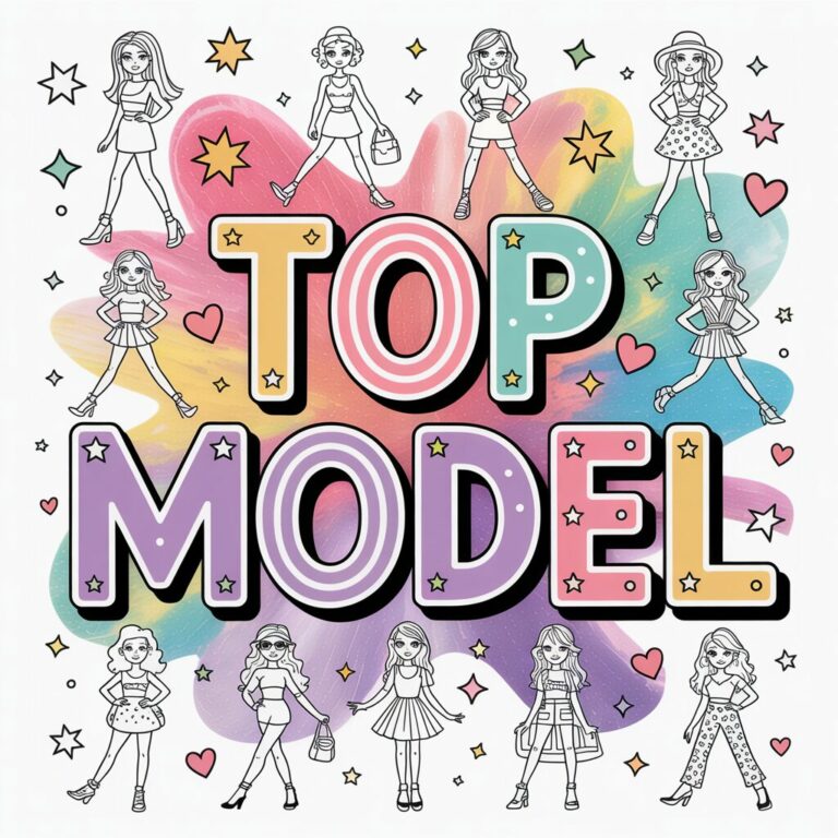 20+ Topmodel Kleurplaat - Download en print tekeningen