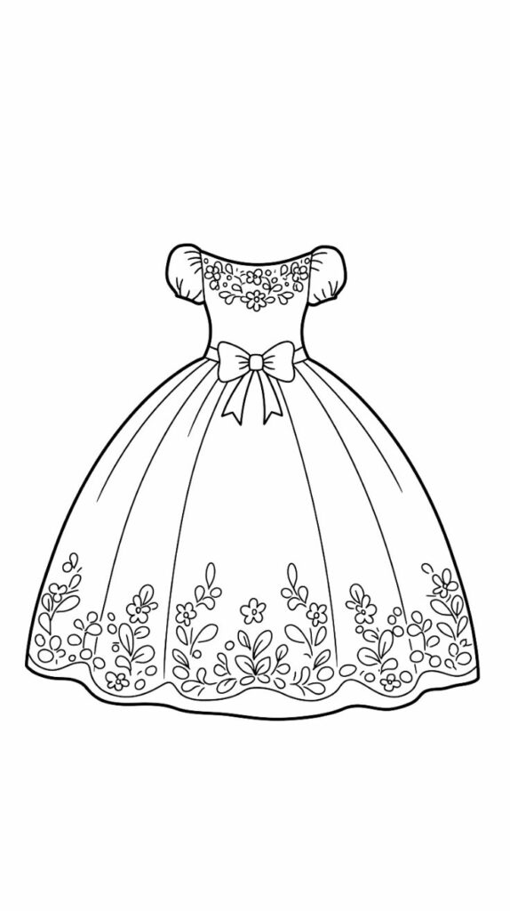 Coloriages Vetements - 17 pages à imprimer en PDF