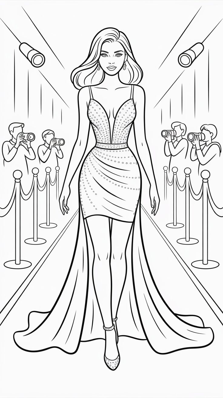 20+ Topmodel Kleurplaat - Download en print tekeningen