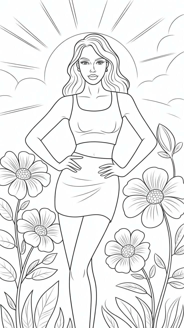 20+ Topmodel Kleurplaat - Download en print tekeningen