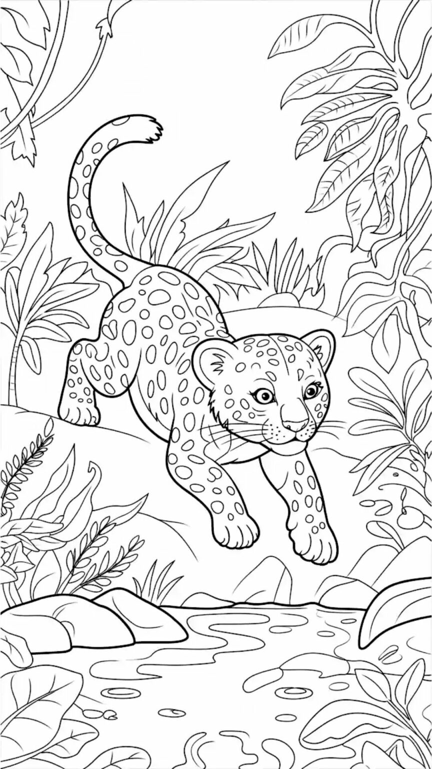 Free Printable Jungle Coloring Pages - 14 Coloring Pages for Kids (PDF ...