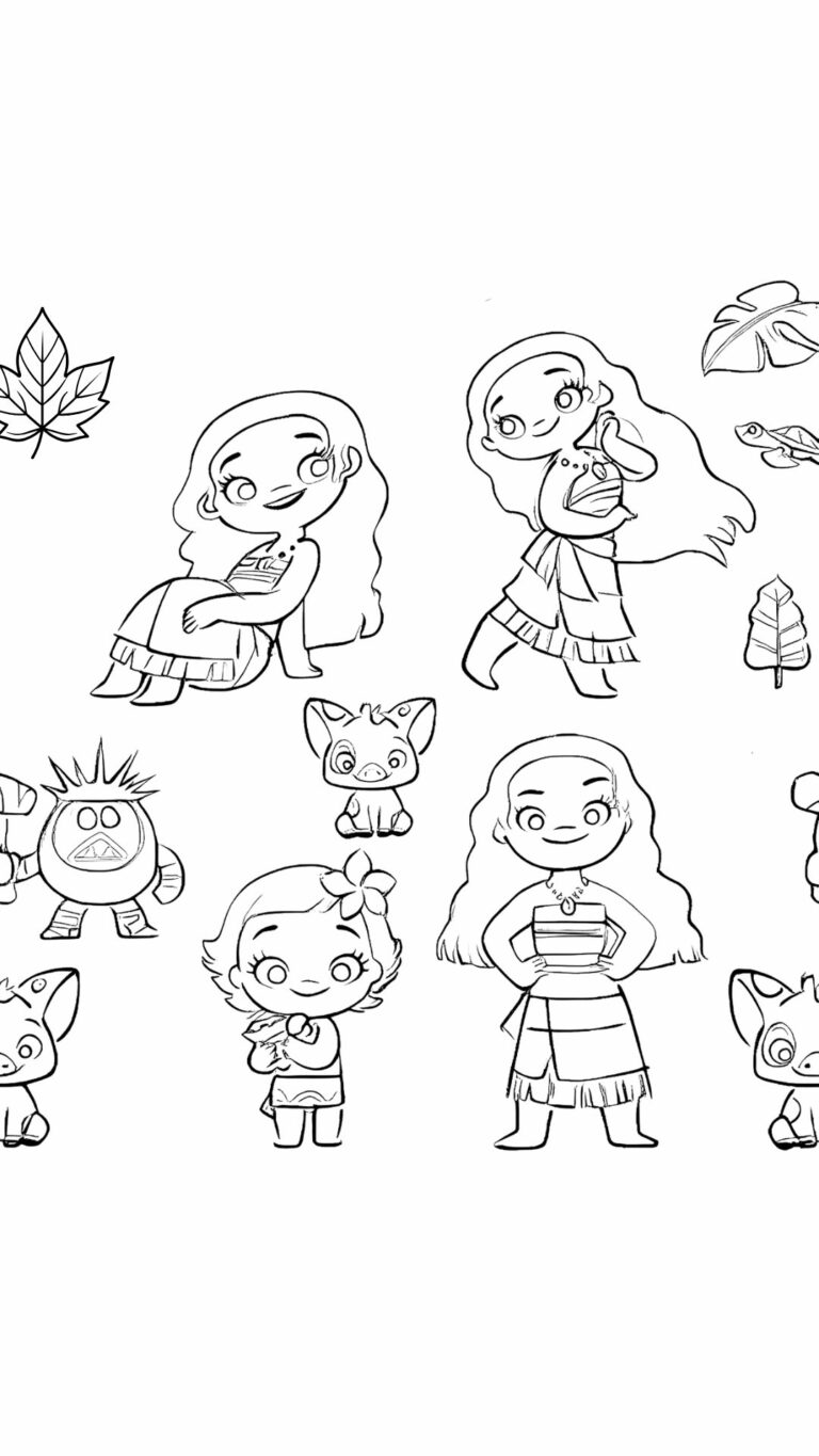 Free Moana 2 Coloring Pages - 14 Printable Coloring Sheets for Kids