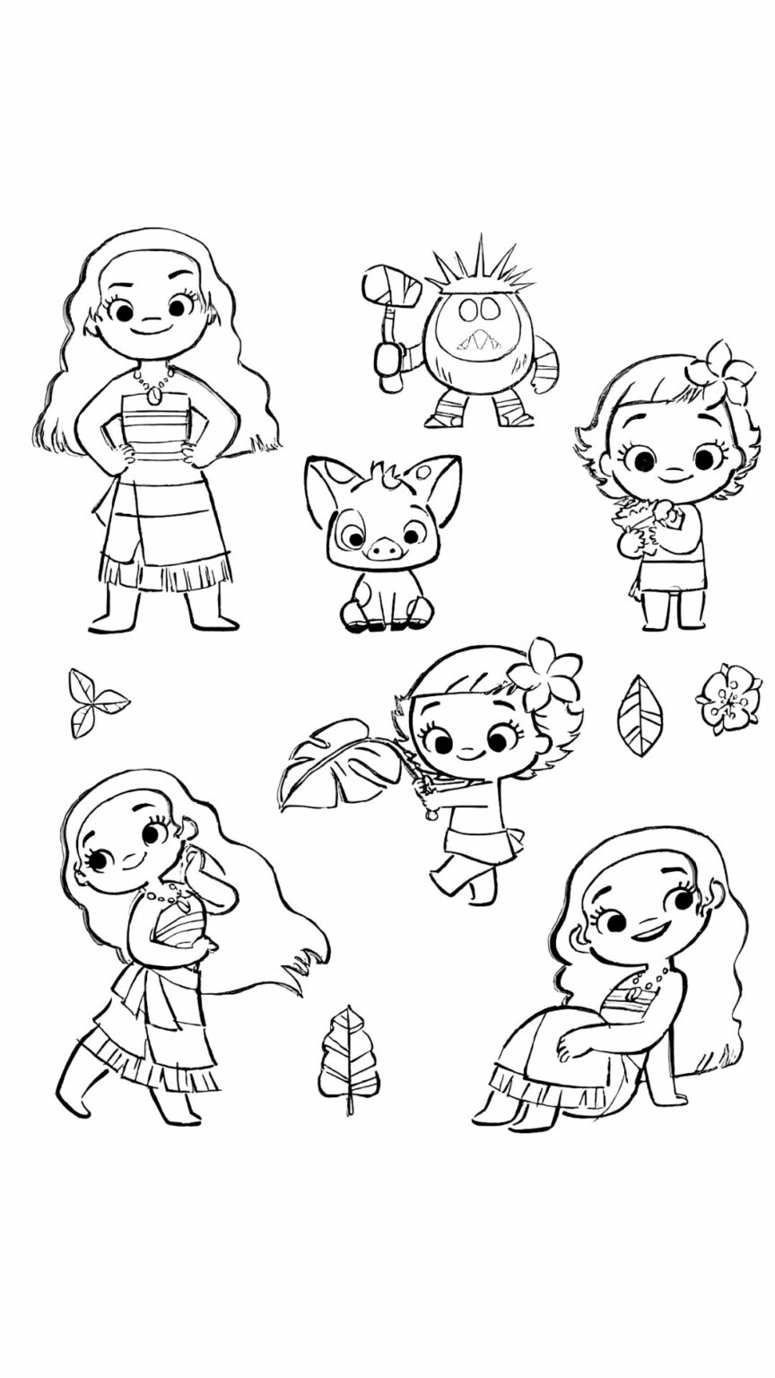 Free Moana 2 Coloring Pages - 14 Printable Coloring Sheets for Kids